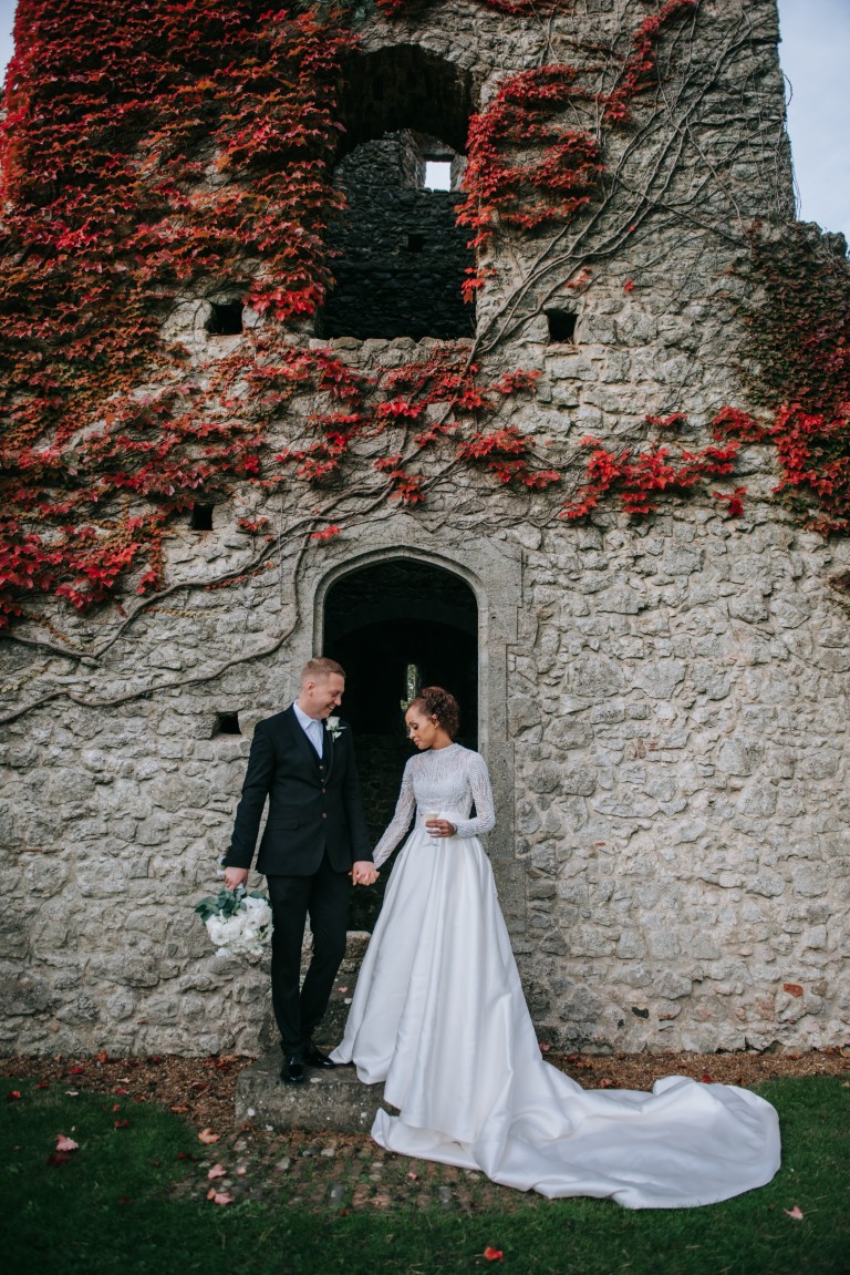 A Modern Fall Elopement at The Castle Westenhanger | Hythe, United Kingdom